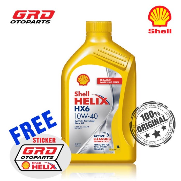 Jual Oli Mesin Mobil Shell Helix Hx6 10W-40 (1L) | Shopee Indonesia