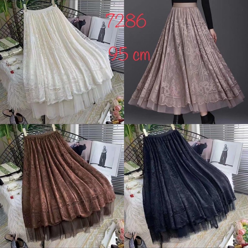 Jual Rok Brukat Import, Ukuran Panjang, Panjang 92 cm, LP 64 cm (melar ...