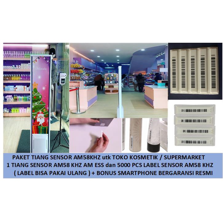 Jual Paket Sensor Alarm EAS utk Proteksi Toko Kosmetik atau Supermarket ...