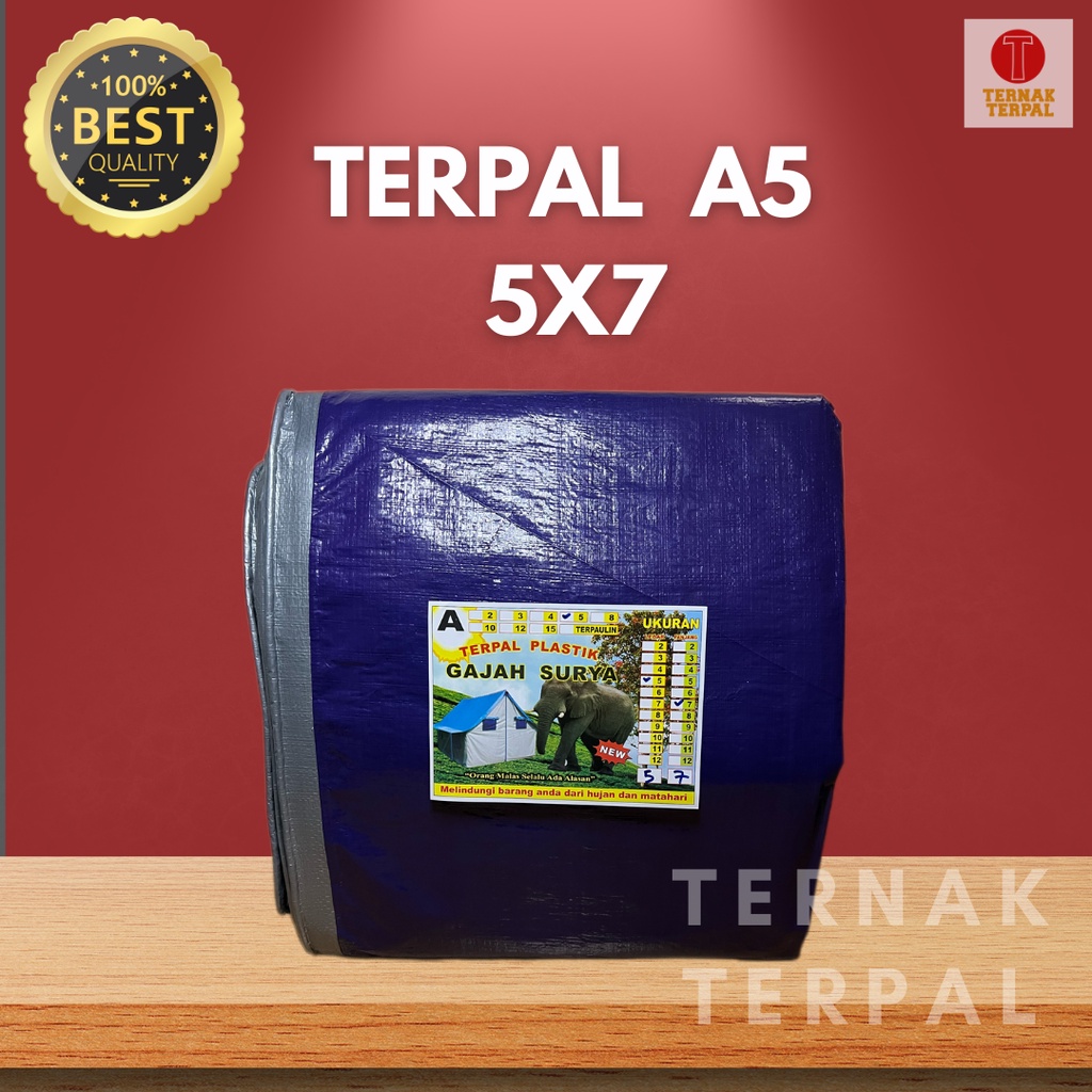 Jual Terpal Plastik A5 5x7 Gajah Surya PROMO BARU MURAH | Shopee Indonesia