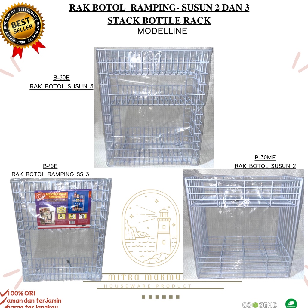 Jual NEW!! RAK BOTOL MODELLINE / STACK BOTTLE RACK / RAK BOTOL SUSUN 2 ...