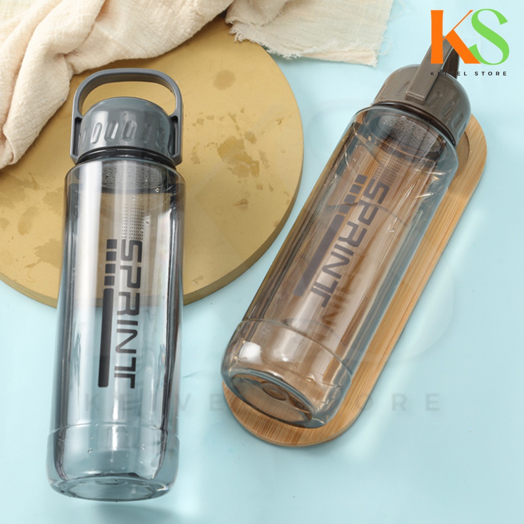 Jual Botol Minum Jogging Transparan Sport Design Water Bottle 1 Liter ...