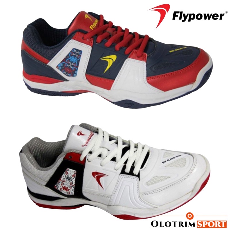 Jual Sepatu Badminton FlyPower Rio Gold V2 V1 Original | Shopee Indonesia