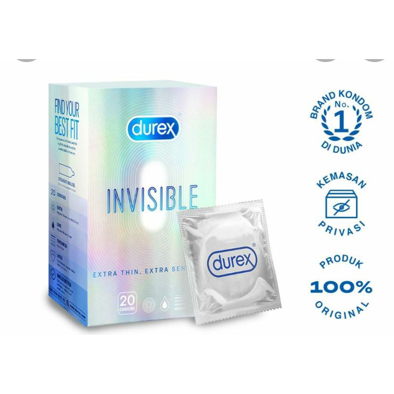 Jual durex invisible condom extra thin kondom super tipis | Shopee ...