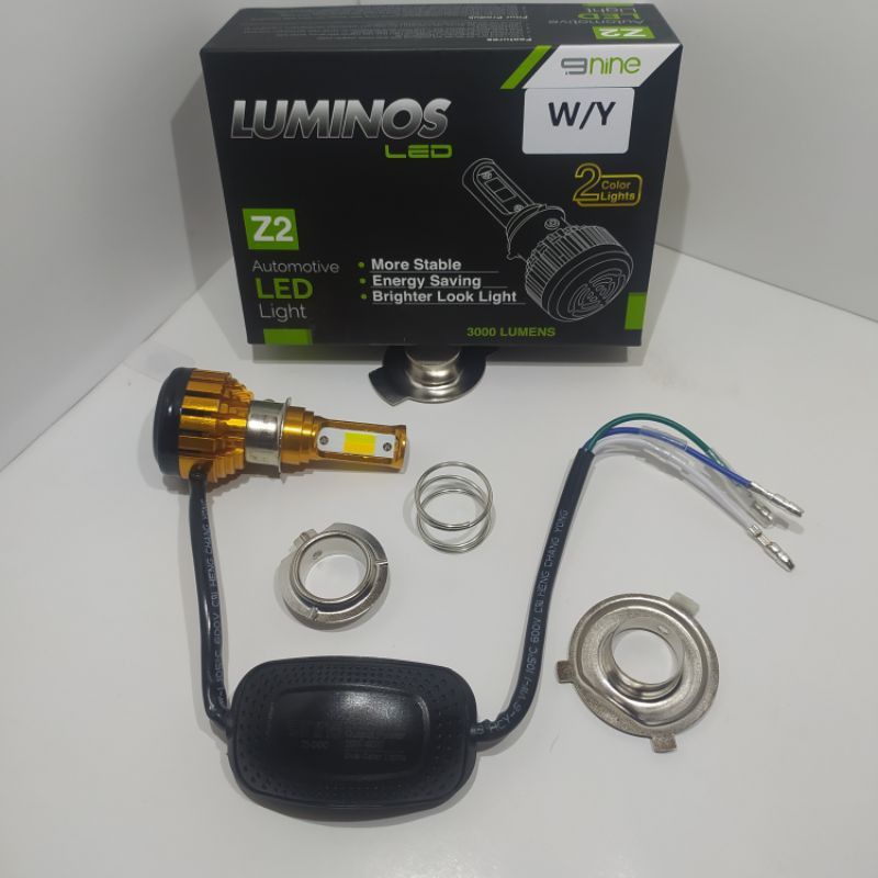 Jual LAMPU LED MOTOR LUMINOS Z2 BISA 2 WARNA 3 SISI PUTIH KUNING HI LOW ...