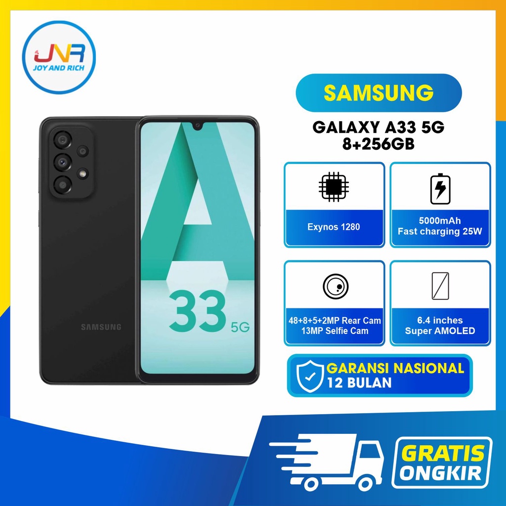 Jual SAMSUNG GALAXY A33 NFC 5G RAM (8GB+128GB), RAM (8GB+256GB ...