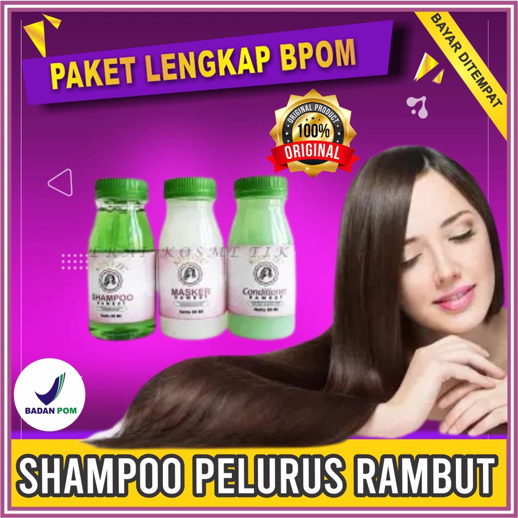 Jual paket sampo pelurus rambut menutrisi rambut vitamin penyehat ...