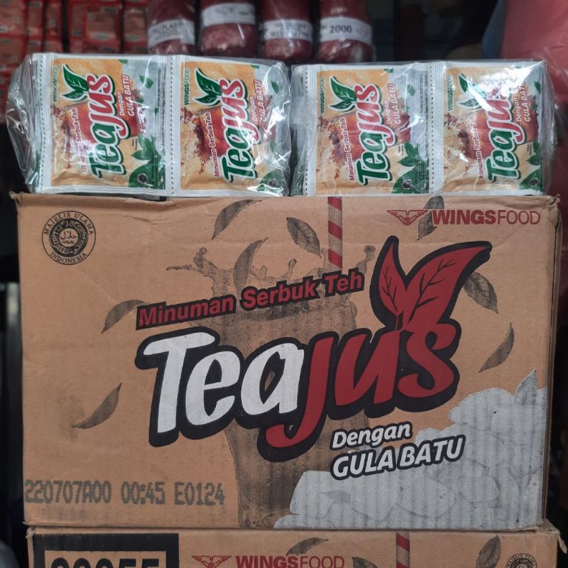 Jual Tea Jus Gula Batu 1 Dus/Serbuk Tea Jus Gula Batu/Tea Jus | Shopee ...