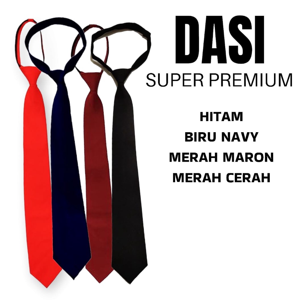 Jual DASI INSTAN SIAP PAKAI MURAH//DASI SEKOLAH DASI KERJA | Shopee ...