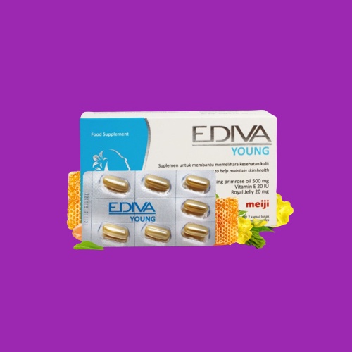 Jual EDIVA YOUNG MEIJI KAPSUL LUNAK (BOX DAN STRIP) | Shopee Indonesia