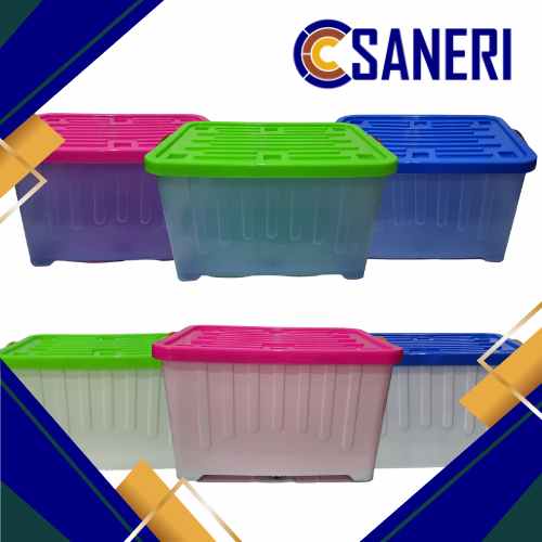 Jual CONTAINER BOX PENYIMPANAN PLASTIK 180 LTR WARNA DAN TRANSPARAN ...