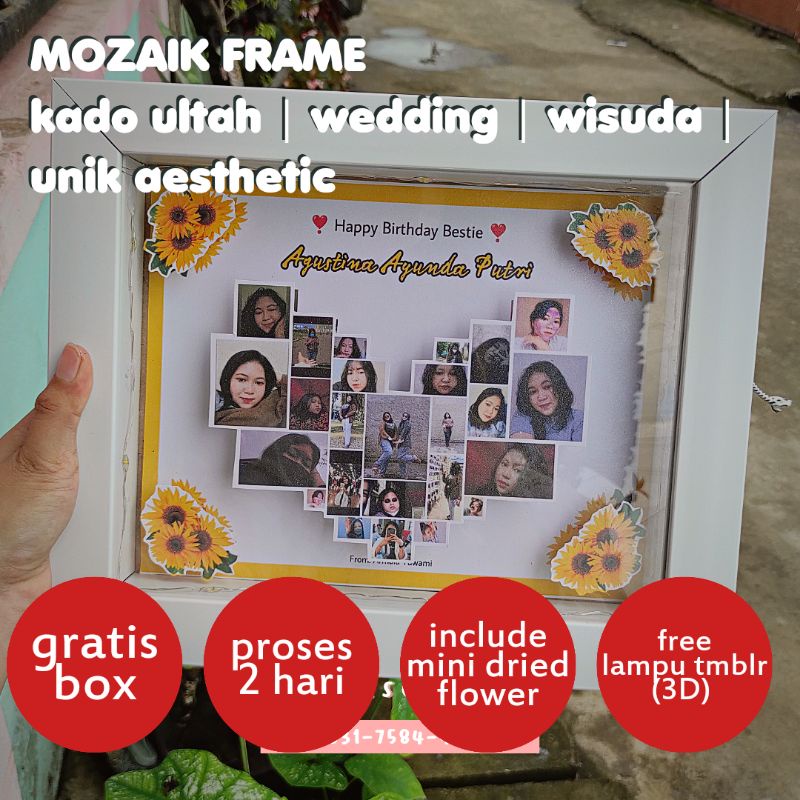 Jual MOZAIK FRAME BY DESOP Kado Aesthetic | Unik | Untuk Wisuda ...