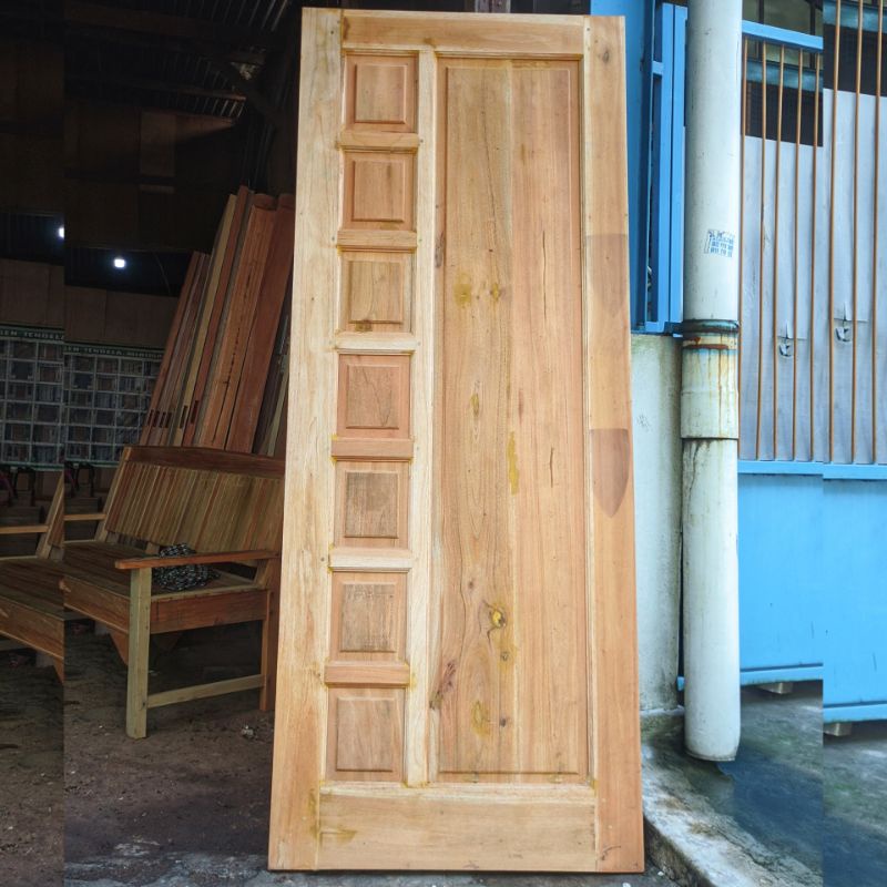 Jual Pintu Kamar Model Double Panel dari Kayu Mahoni Solid Berkualitas ...