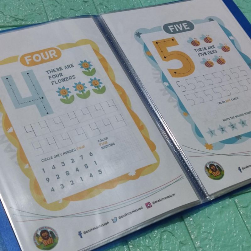 Jual worksheet wipe and clean activity book anak montessori usia 3-4 ...