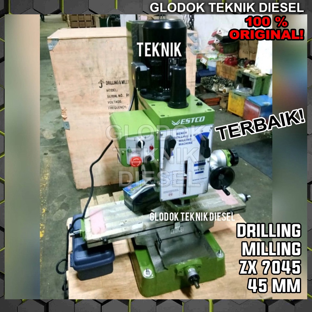 Jual Mesin Drilling & Milling Machine 45 MM ZX 7045 BOR DUDUK 45MM ...