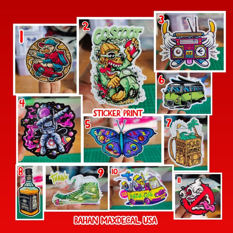 Jual STIKER PRINT LOGO ANIME STICKER PRINTING DISTRO | Shopee Indonesia