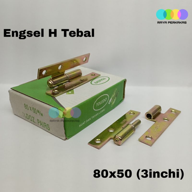 Jual Engsel Tebal H Cabut Toledo 80x50 3 inch | Shopee Indonesia