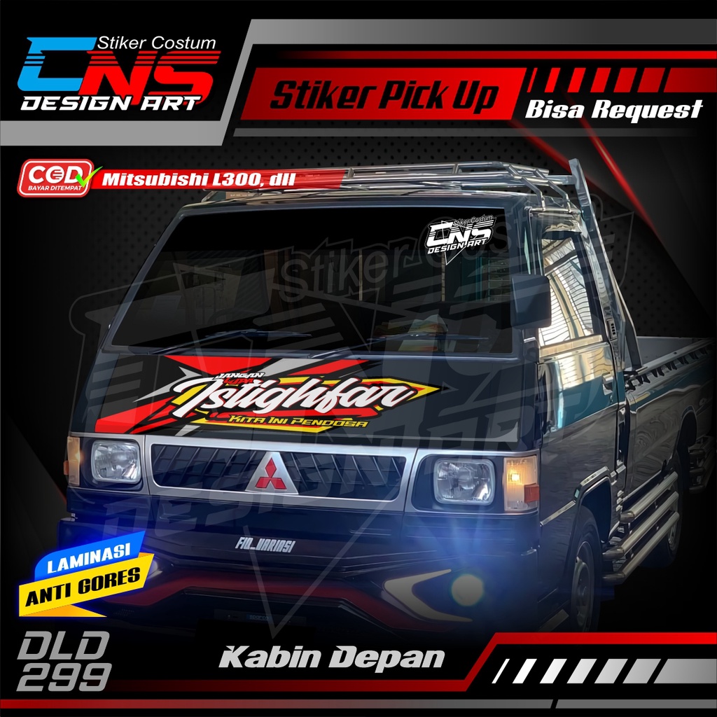 Jual Stiker Decal Kabin Depan ISTIGHFAR all Pick Up L300, Futura/T120ss ...
