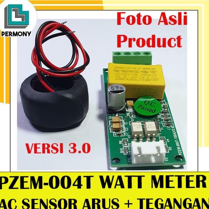 Jual pzem-004t energy watt meter sensor current voltage pzem004t arus ...