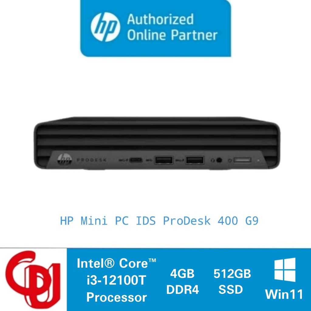 Jual HP Mini PC IDS ProDesk 400 G9 Desktop 6X6M7PA i3-12100T 4GB 512GB W11 | Shopee Indonesia
