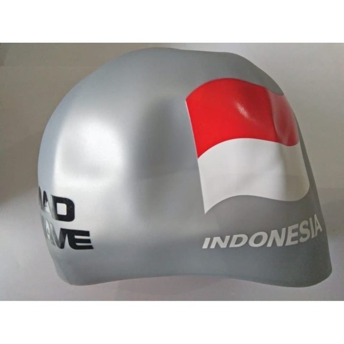 Jual Topirenang Topi Renang Madwave D-Cap Indonesia Series Grey ...