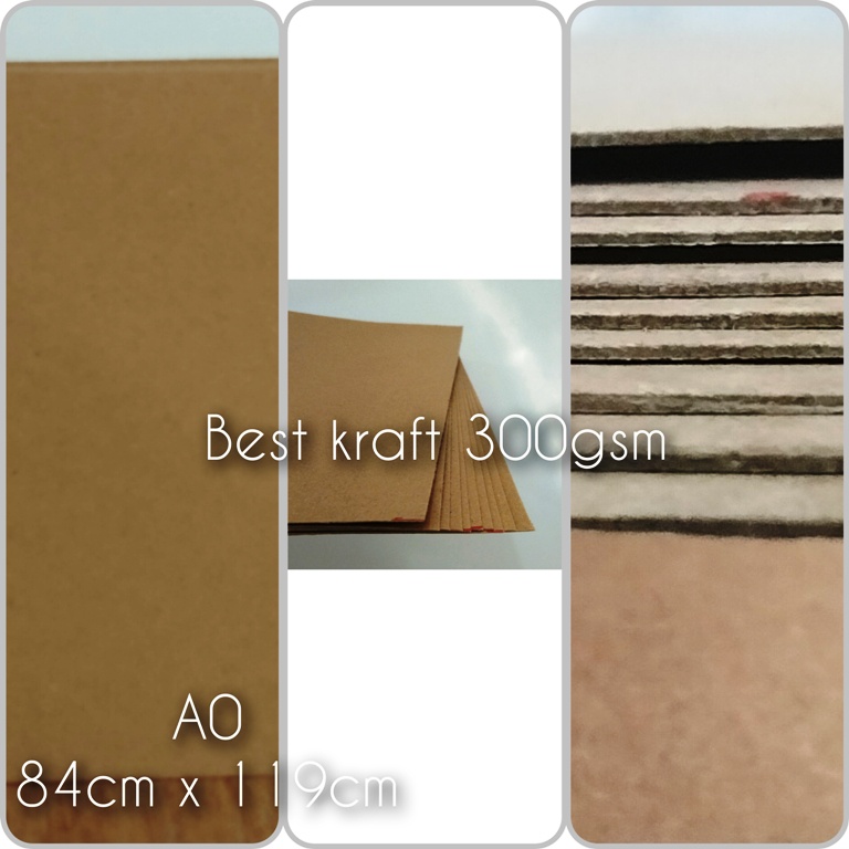Jual Kertas Kraft/ Kertas Samson/ Kertas Coklat Liner A0 (84cm X 119cm ...