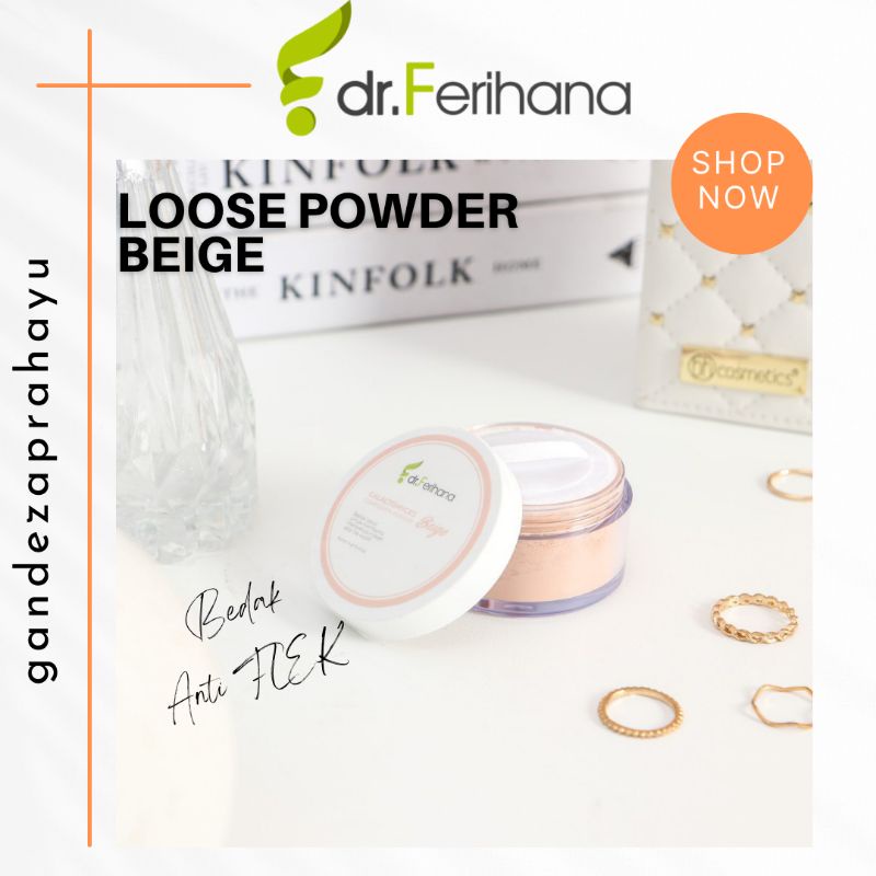 Jual dr.Ferihana - Loose Powder Beige / Bedak tabur pencerah /Anti flek /Kulit sawo matang ...