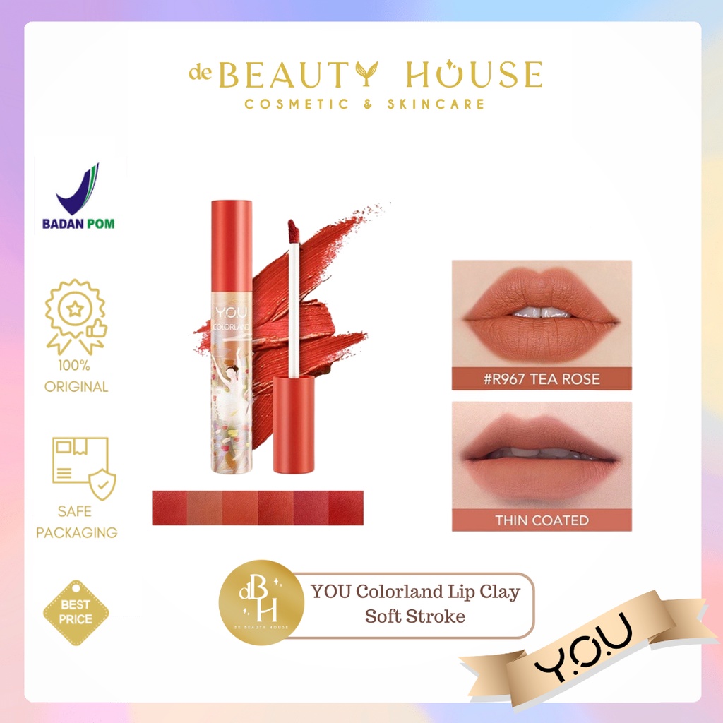 Jual Y.O.U Colorland Lip Clay Soft Stroke | Shopee Indonesia
