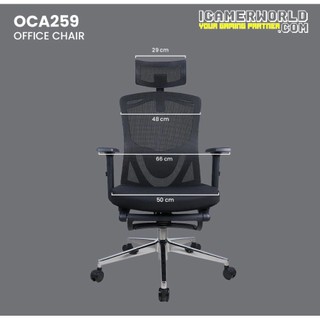Jual Fantech OCA259 Kursi Kantor Kerja Jaring Footrest Premium Office ...
