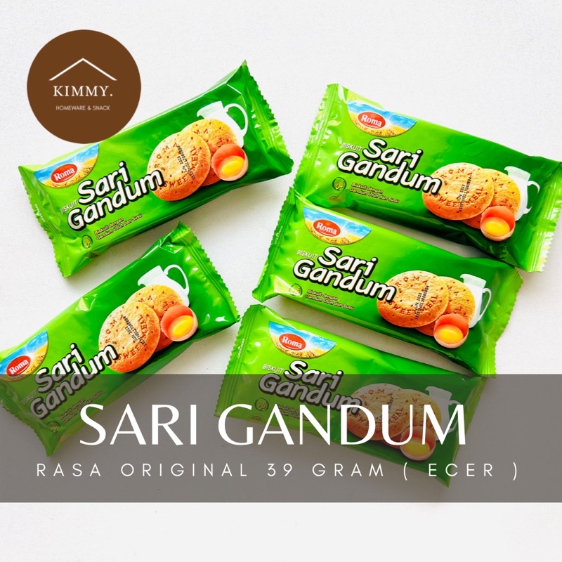 Jual SARI GANDUM ORIGINAL 39 GRAM / BISKUIT ROMA SARI GANDUM ORIGINAL ...