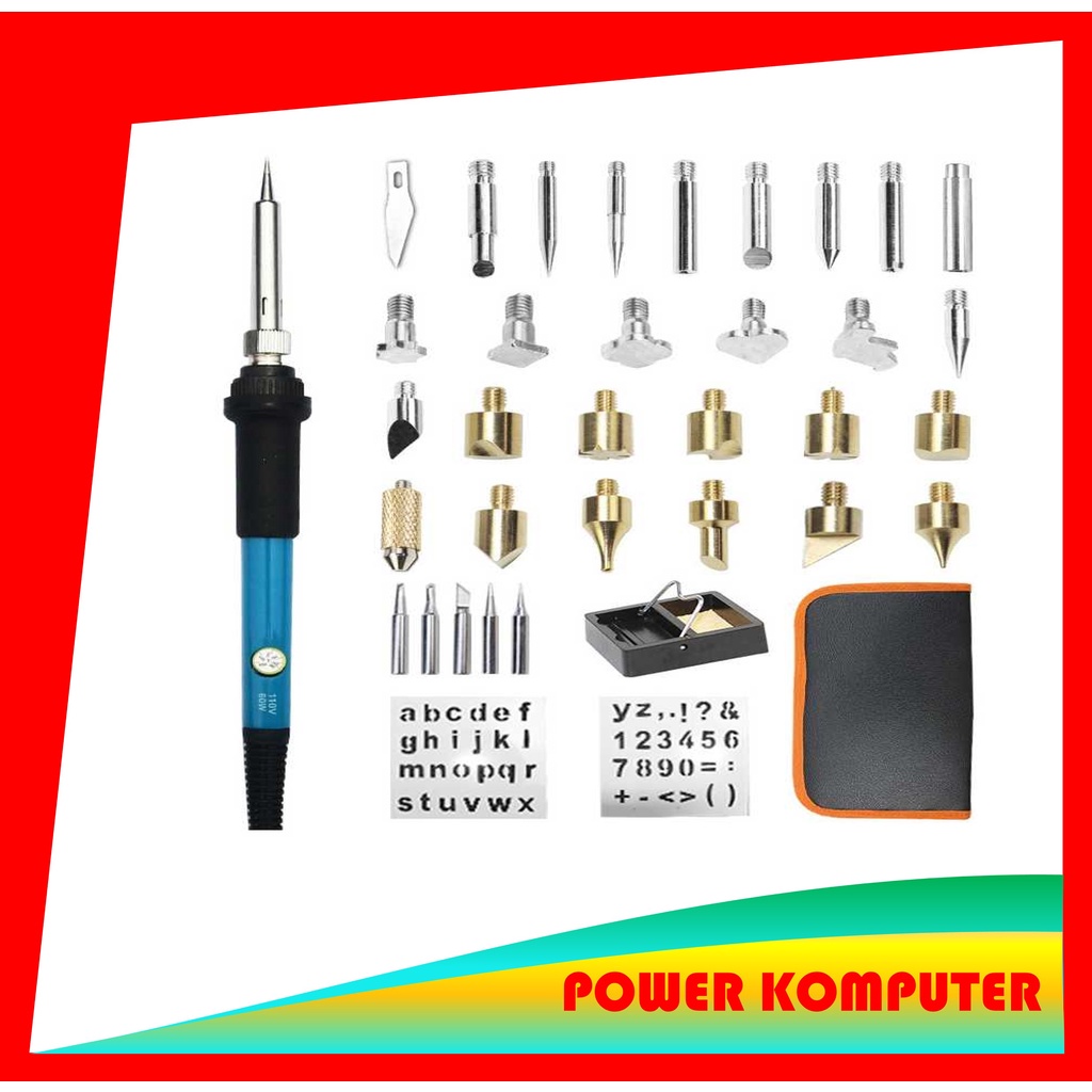 Jual Solder Lukis Pyrography Wood Carving Pirograbador Wood Burning Kit ...