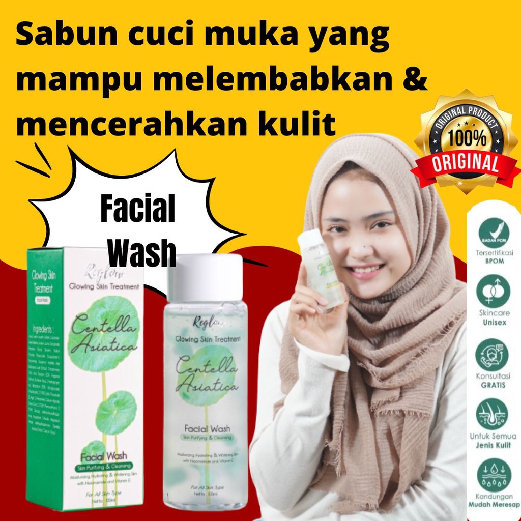 Jual REGLOW FACIAL WASH ||FACIAL WASH ACNE SABUN CUCI MUKA PENCUCI MUKA ...