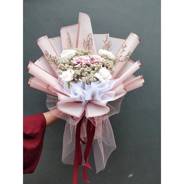 Jual Buket bunga / buket bunga premium /buket bunga murah / bunga mawar ...