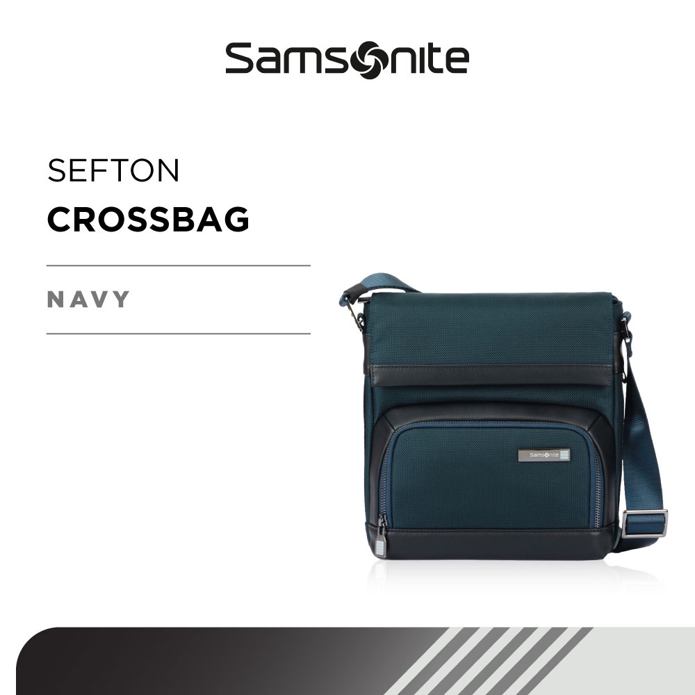 Jual Samsonite Sefton Vertical Crossbody TCP - Navy | Shopee Indonesia