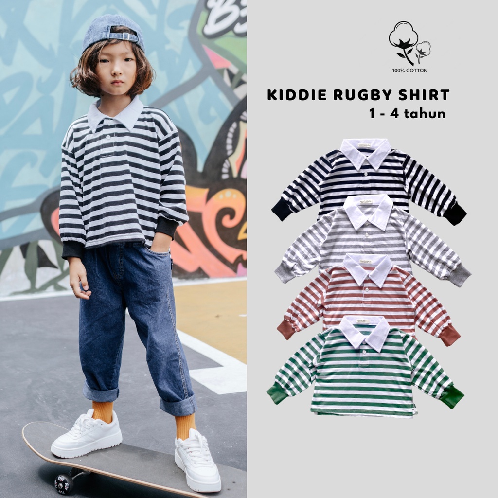 Jual KOALAKIDDIE - KIDDIE RUGBY SHIRT | Kaos Salur Anak | Kaos Garis ...