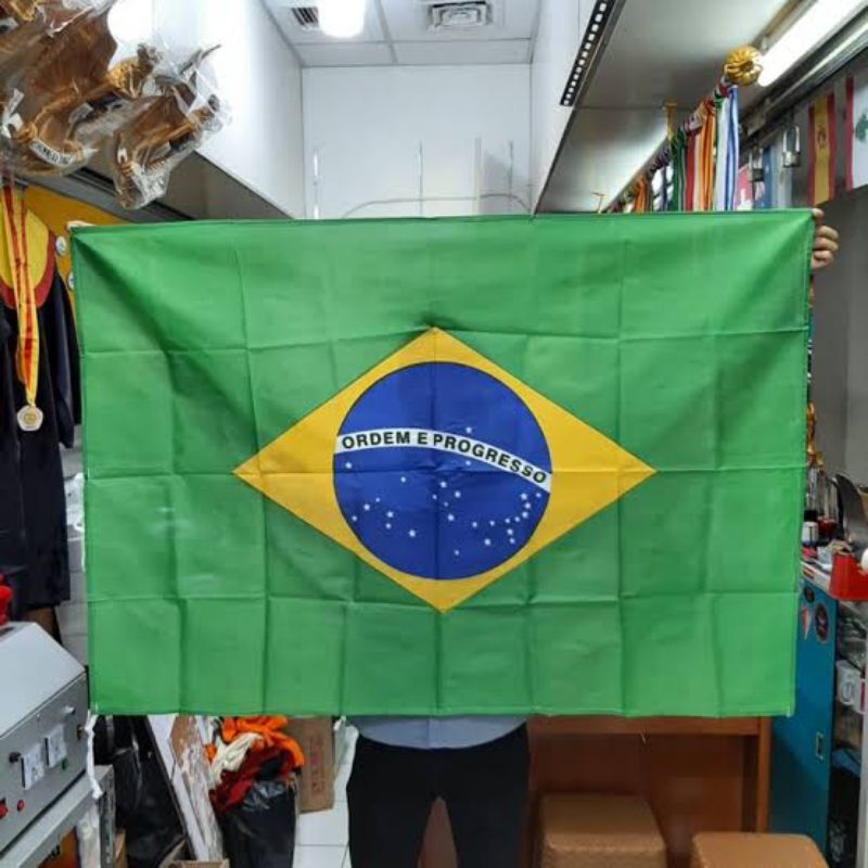 Jual BENDERA BRAZIL DUNIA UKURAN SEDANG/Bendera piala dunia | Shopee ...