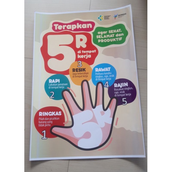 Jual Poster Terapkan 5R Di Tempat Kerja | Shopee Indonesia