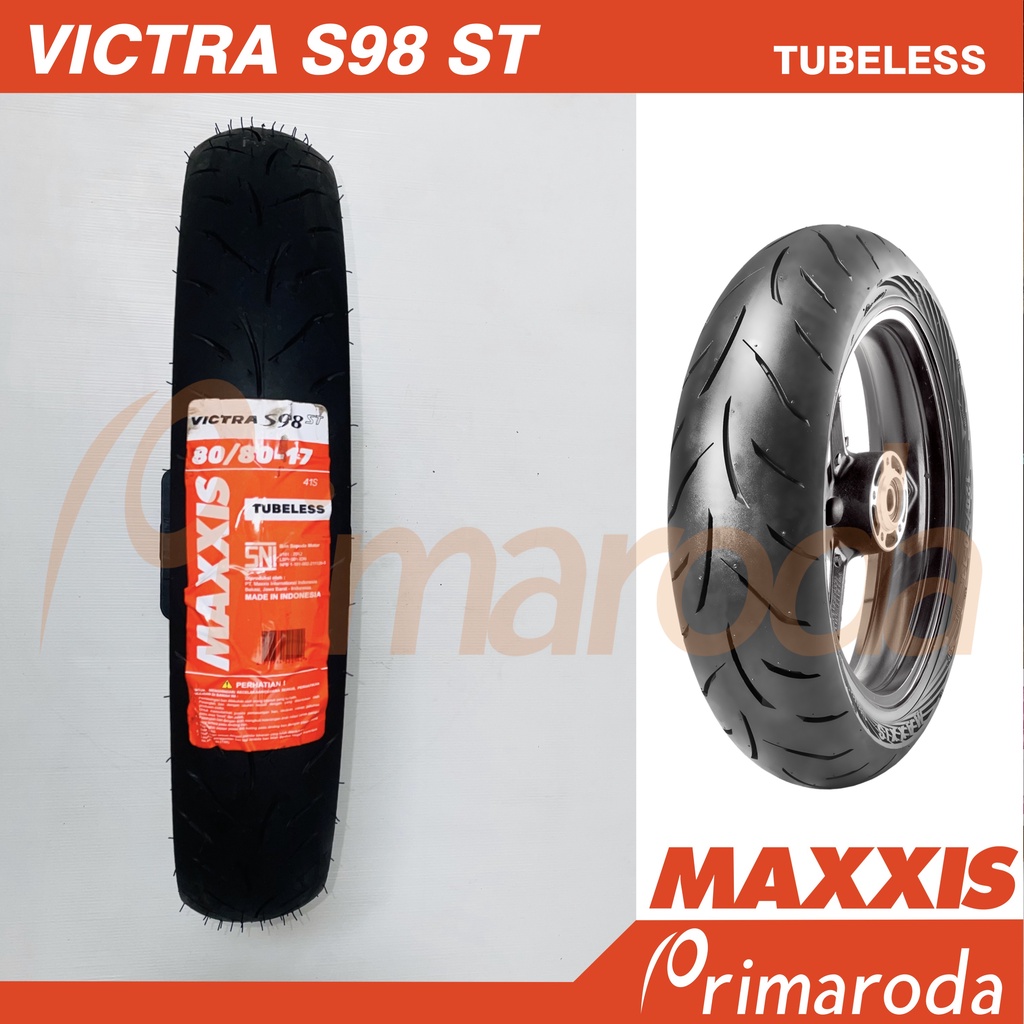 Jual Ban motor MAXXIS Victra S98ST 80/80 Ring 17 80/80-17 Tubeless | Shopee Indonesia