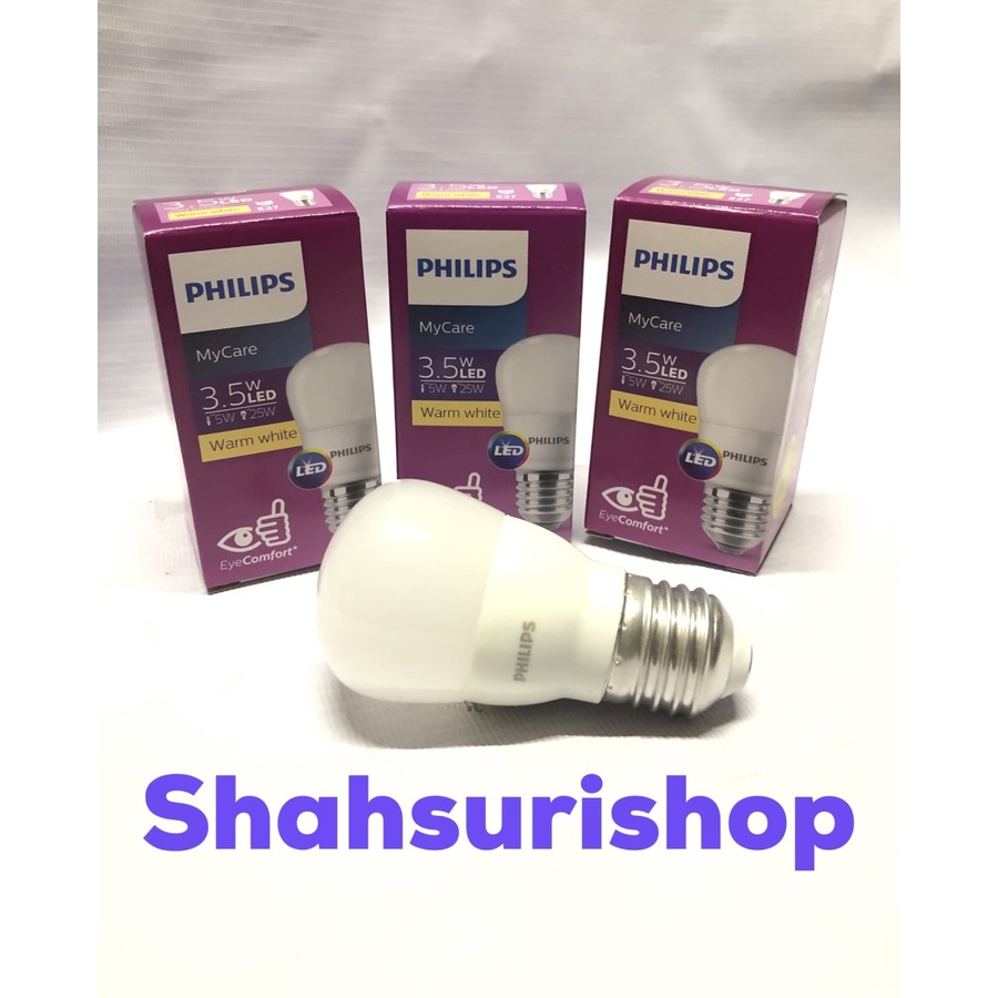 Jual PHILIPS LED 3 WATT WARM WHITE 3W KUNING | Shopee Indonesia