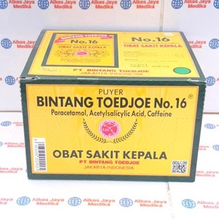 Jual Puyer Bintang Toedjoe No.16 Box Isi 120 Sachet - Obat Sakit Kepala ...