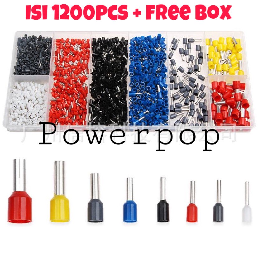 Jual Skun Tube/ Skun Insulated Ferulle 1200pc Terminal Block Konektor ...