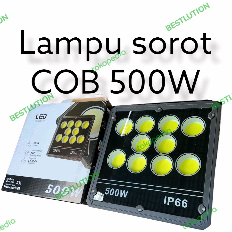 Jual lampu sorot led mangkok 500 watt floodight 500w lampu tembak led cob | Shopee Indonesia