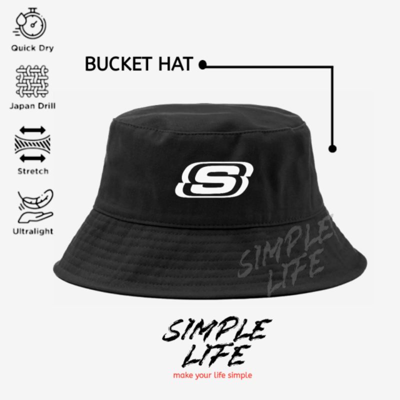 Jual Topi Bucket Hat Skechers | Topi Bucket Distro |Bucket Korea | Bucket Hat Pria Wanita |Hat ...