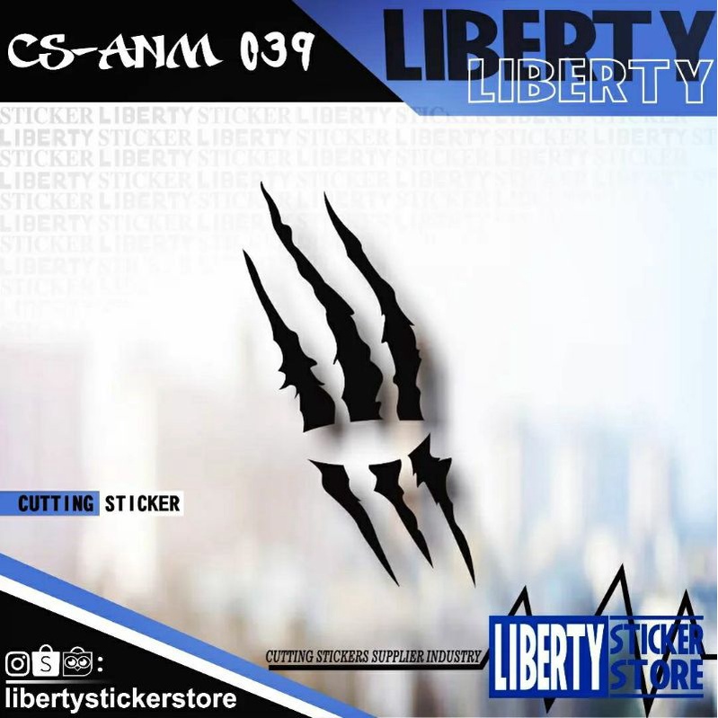 Jual Bebas Pilih Warna & Ukuran | Cutting Sticker Sticker Shanks Scar ...