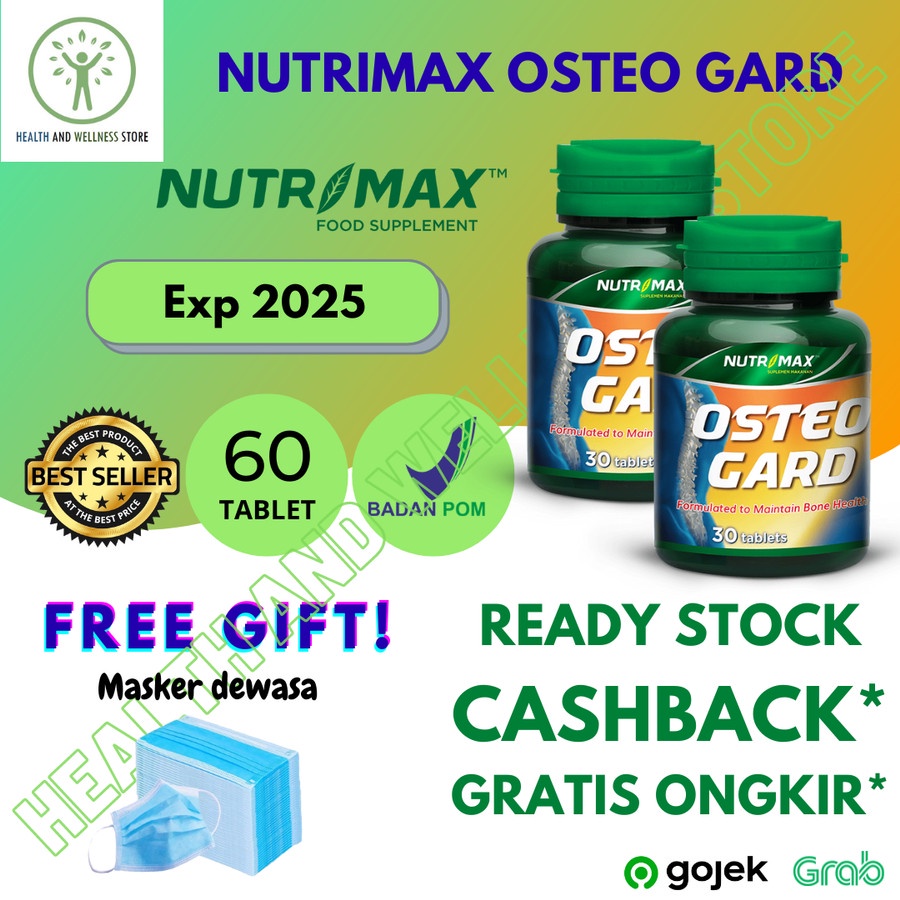 Jual NUTRIMAX OSTEO GARD OSTEOGARD 60 TABLET PENCEGAH OSTEOPOROSIS ...