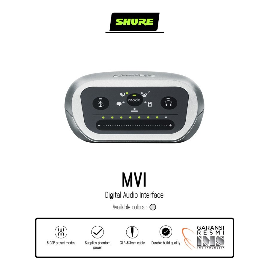 Jual Shure MVI-DIG-A with Digital Audio Interface | Shopee Indonesia