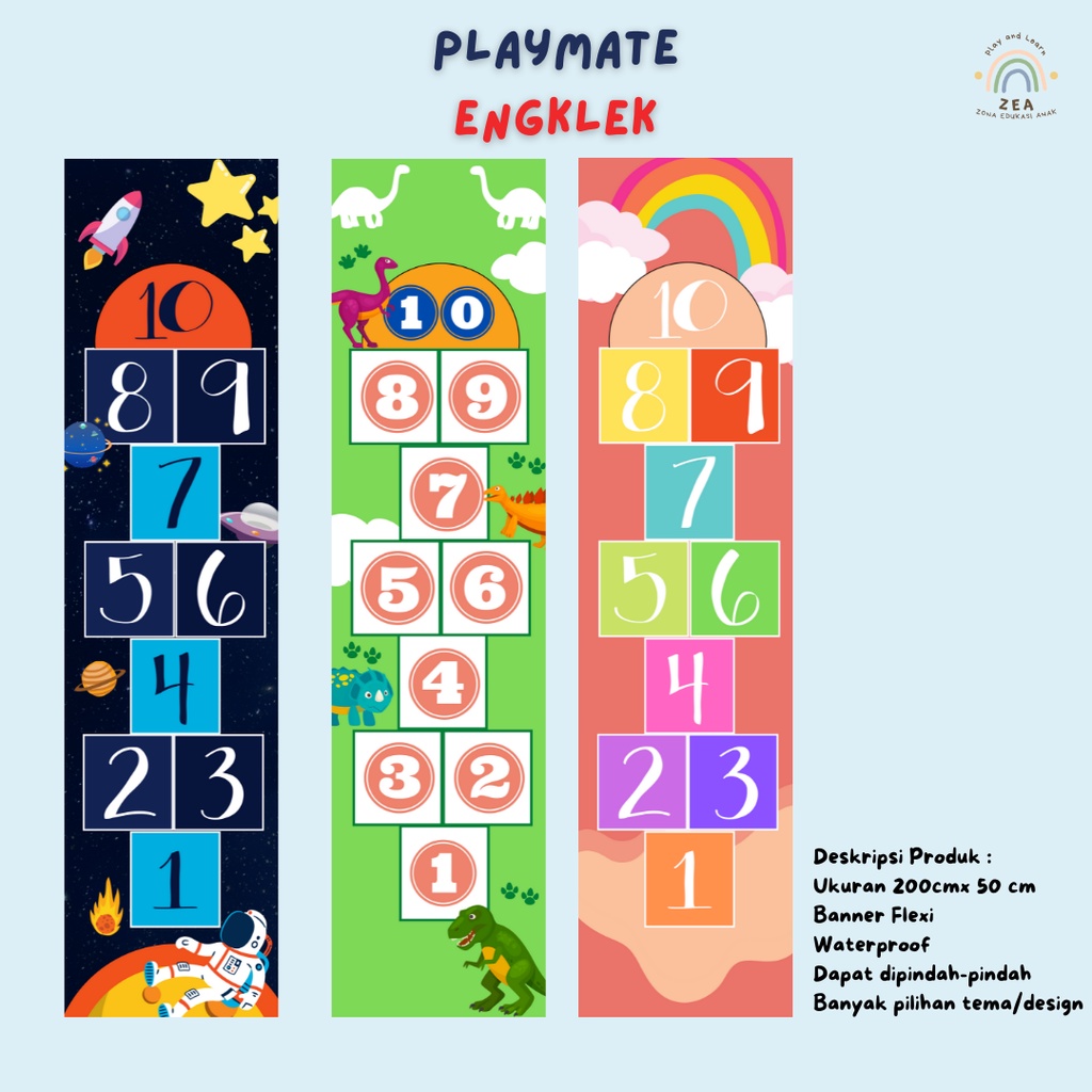 Jual Mainan Tradisional Engklek - hopscotch - playmate mainan edukasi ...