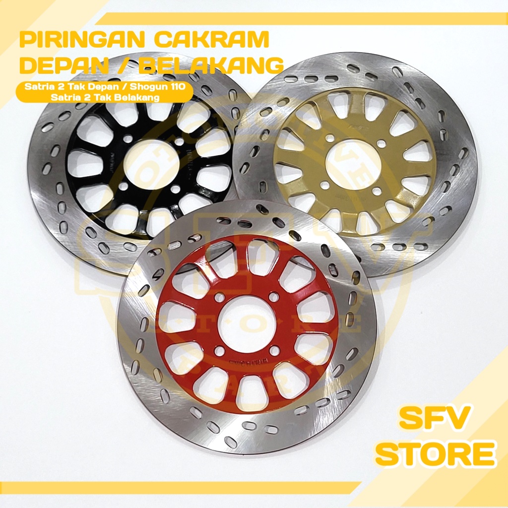 Jual Piringan Cakram Satria 2 Tak / Shogun Depan Belakang Model Standar ...