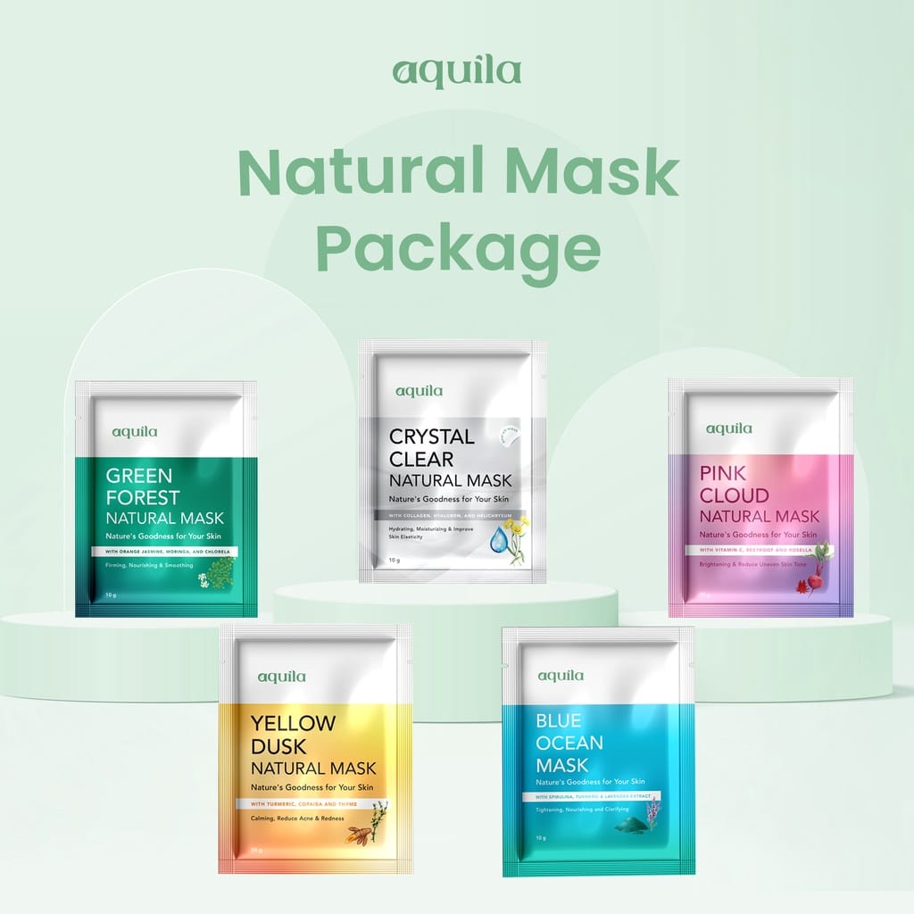 Jual Aquila Masker Package / Crystal Mask 10gr / Green Forest Mask 10gr ...