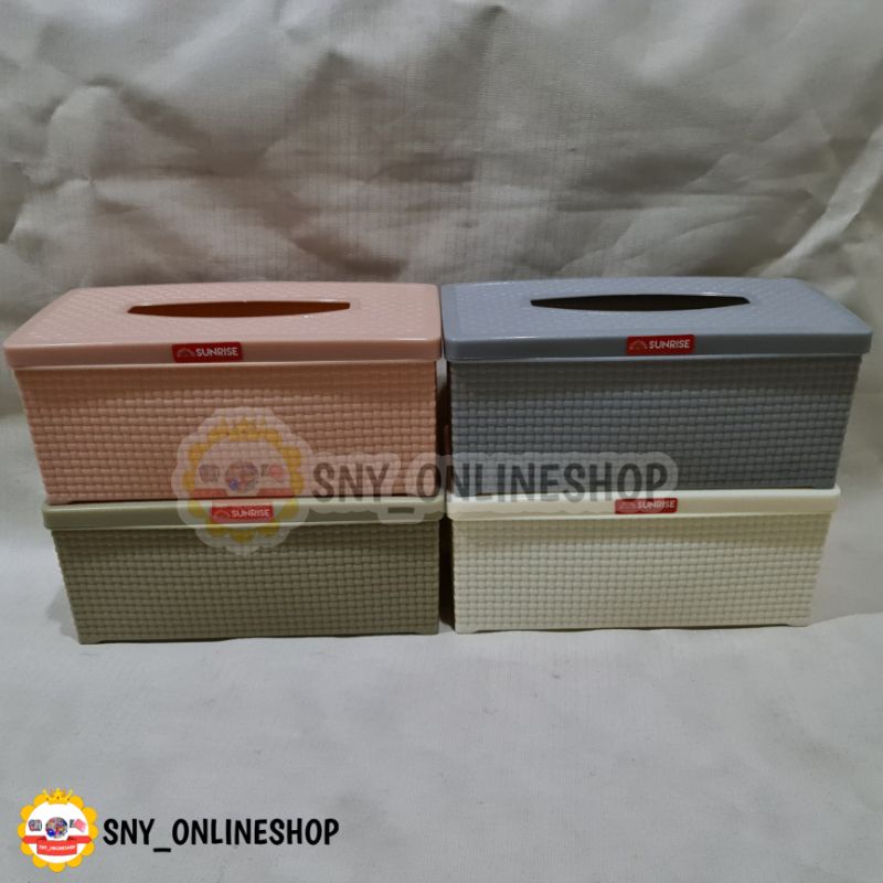 Jual Tempat / Kotak Tisu / Tissue Box Rotan Plastik Sunrise - TB-009 ...